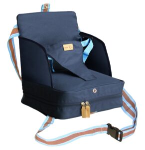 roba booster seat, mobile inflatable child seat with raised side panels, flexible booster seat for home and travel