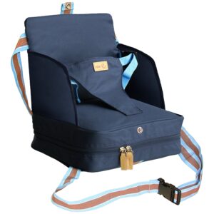 roba Booster Seat, Mobile Inflatable Child Seat with Raised Side Panels, Flexible Booster Seat for Home and Travel