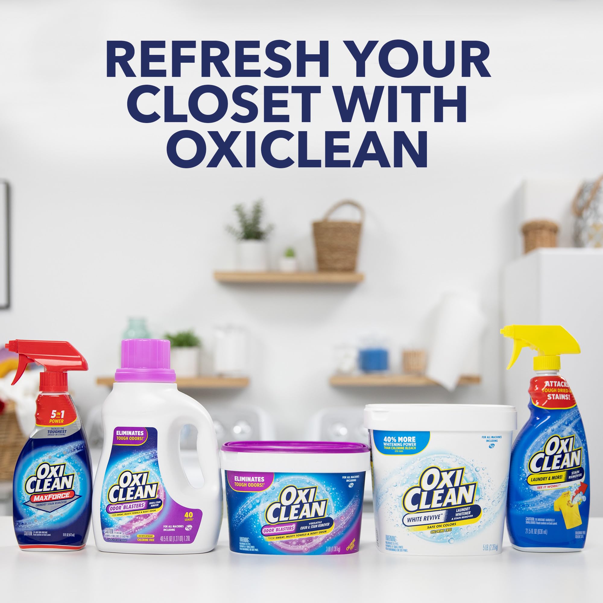 OxiClean Odor Blasters Versatile Odor and Stain Remover Powder, 3 lb