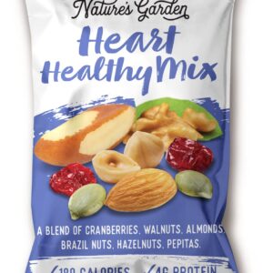 Nature's Garden Healthy Trail Mix Snack Packs – Mixed Nuts, Heart Healthy Nuts, Omega-3 Rich, Cranberries, Pumpkin Seeds, Perfect For The Entire Family – 28.8 Oz Bag (24 Individual Servings)