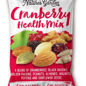 Nature's Garden Healthy Trail Mix Snack Packs – Mixed Nuts, Heart Healthy Nuts, Omega-3 Rich, Cranberries, Pumpkin Seeds, Perfect For The Entire Family – 28.8 Oz Bag (24 Individual Servings)