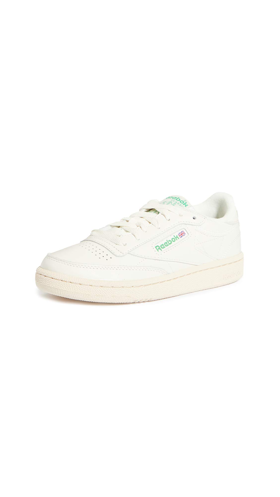 Reebok Women's Club C 85 Vintage Sneaker, Chalk/Glen Green/Paperwhite/Excellent RED, 11