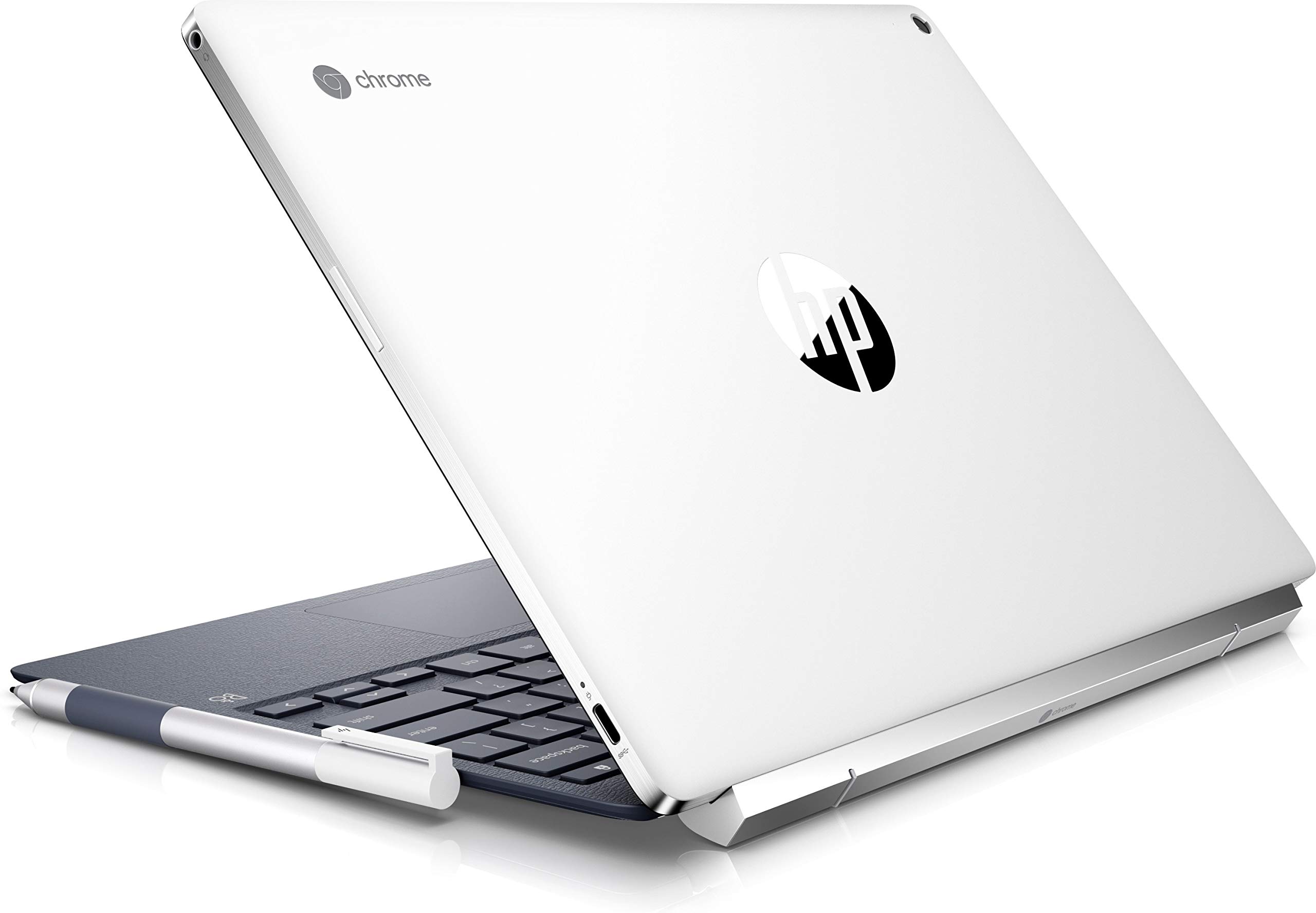 HP 2-in-1 12.3" Touch-Screen Chromebook Intel Core M - 4GB Memory - 32GB eMMC Flash Memory (X2 12-F014D) White - New