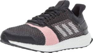 adidas women's ultraboost st, carbon/white/grey, 5 m us