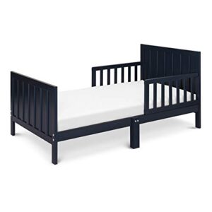 carter's by davinci benji toddler bed in navy blue, greenguard gold certified