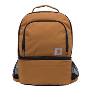 carhartt insulated 24 can two compartment cooler backpack, backpack with fully-insulated cooler base