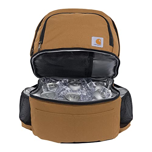 Carhartt Insulated 24 Can Two Compartment Cooler Backpack, Backpack with Fully-Insulated Cooler Base