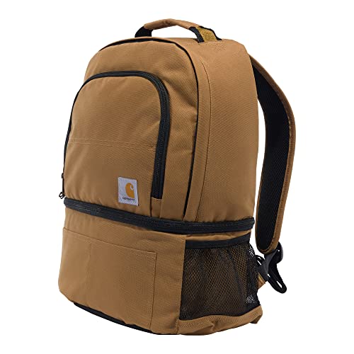 Carhartt Insulated 24 Can Two Compartment Cooler Backpack, Backpack with Fully-Insulated Cooler Base