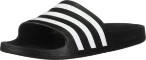 adidas women's adilette aqua, core black/white/core black, 11