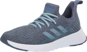 adidas women's asweego, ash grey/raw grey/true blue, 6 m us