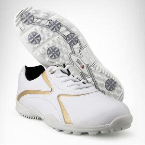 PGM Waterproof Spikeless Golf Shoes for Women Gold