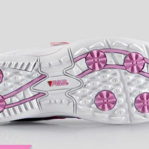 PGM Women's Golf Shoes Waterproof Spikeless with Hook and Loop Straps Pink