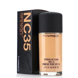 mac studio fix fluid foundation nc35 spf15, 1 fl oz