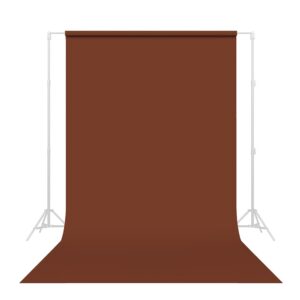 savage seamless paper photography backdrop - color #16 chestnut, size 86 inches wide x 36 feet long, backdrop for youtube videos, streaming, interviews and portraits - made in usa