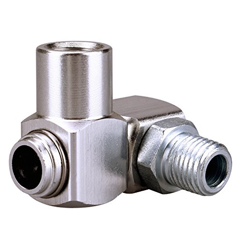 WYNNsky 1/4" NPT 360 Degree Swivel Air Hose Connector, 1/4 Inch Industrial Swivel Air Fittings