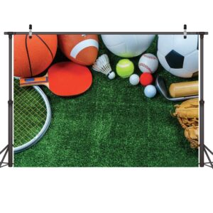 lywygg 7x5ft school playground photography backdrops sports goods grassland backdrop for studio prop photo background photography props cp-14