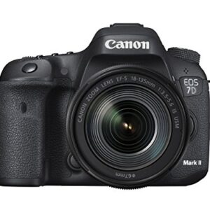 Canon EOS 7D Mark II Digital SLR Camera with EF-S 18-135mm is USM Lens Wi-Fi Adapter Kit (Renewed)