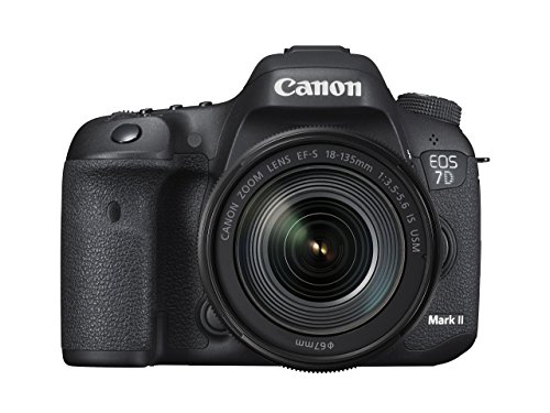 Canon EOS 7D Mark II Digital SLR Camera with EF-S 18-135mm is USM Lens Wi-Fi Adapter Kit (Renewed)