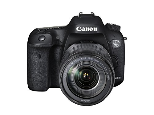 Canon EOS 7D Mark II Digital SLR Camera with EF-S 18-135mm is USM Lens Wi-Fi Adapter Kit (Renewed)