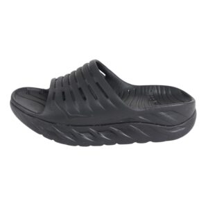 hoka one one ora recovery slide 2 black/black 5