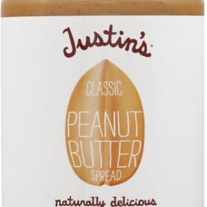 JUSTIN'S Classic No Stir Gluten-Free Peanut Butter Spread, 28 Ounce Jar