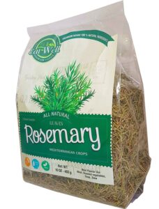 eat well rosemary leaves 16 oz, premium whole dried rosemary leaves bulk pack, dry rosmarinus officinalis 100% natural vegan rosemary seasoning traditional mediterranean ingredients dry rosemary