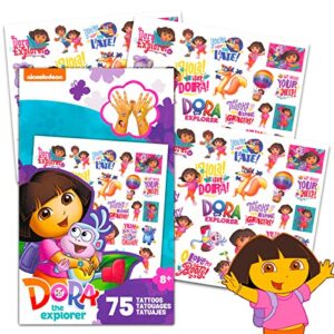 dora tattoos - 75 assorted dora temporary tattoos