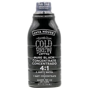 java house cold brew coffee, colombian 4:1 liquid concentrate, 32 ounce bottle