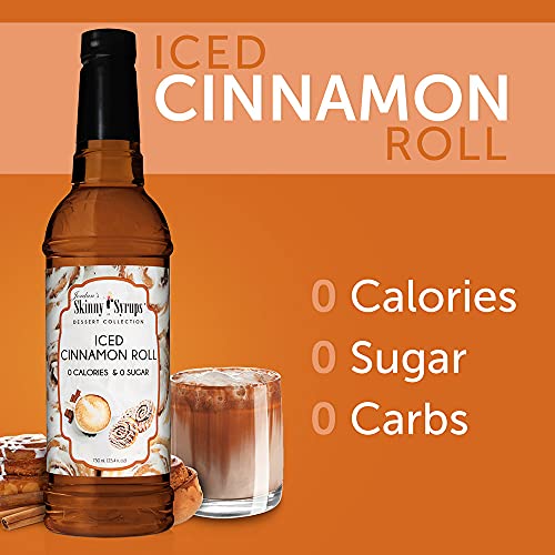 Jordans Skinny Gourmet Syrups Sugar Free Iced Cinnamon Roll Syrup 25.4 Fluid Ounce (Iced Cinnamon Roll)