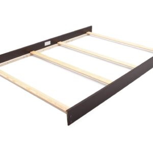 Full Size Conversion Kit Bed Rails for Delta Children's Canton Crib (Dark Chocolate)