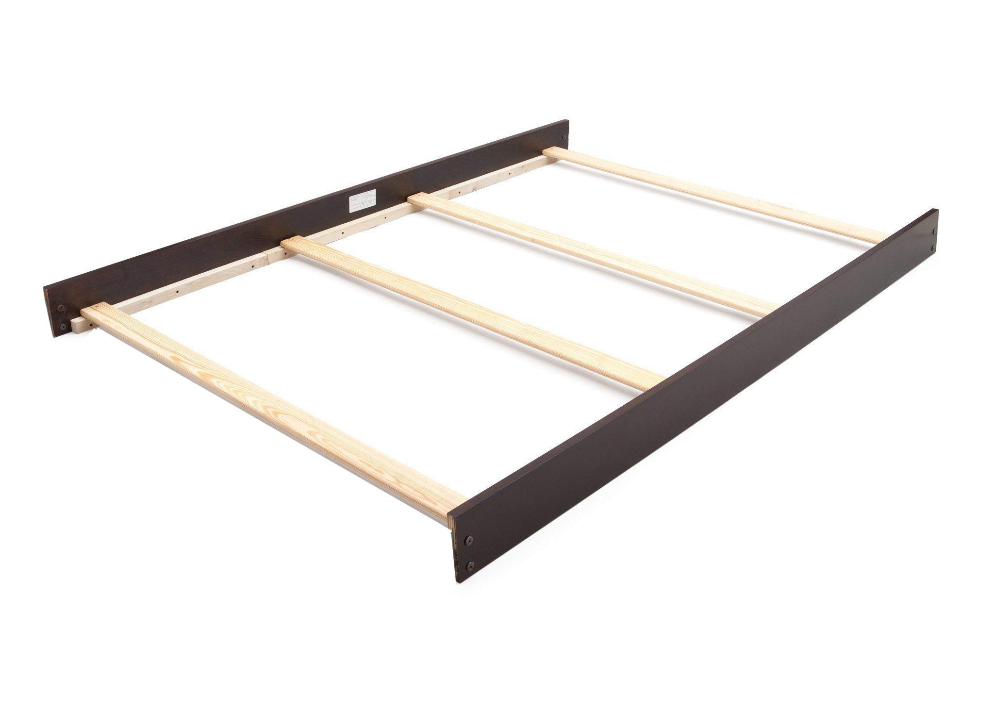 Full Size Conversion Kit Bed Rails for Delta Children's Canton Crib (Dark Chocolate)