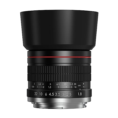 Lightdow 85mm F1.8 Medium Telephoto Manual Focus Full Frame Portrait Lens for Sony Alpha A9 A7R A7S A7 A6500 A6400 A6300 A6000 A5100 A5000 NEX-7 NEX-6 NEX-5T NEX-5R etc