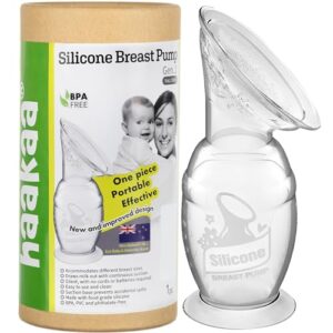 haakaa manual breast pump with base 5.4oz/150ml