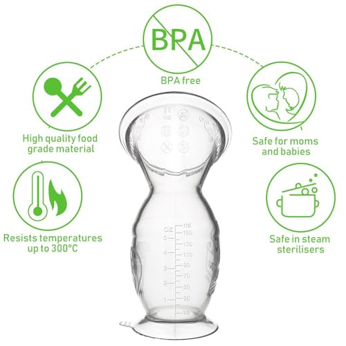 Haakaa Manual Breast Pump with Base 5.4oz/150ml