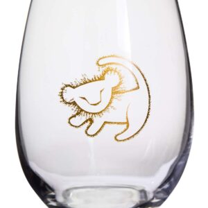 Disney Classics Collectible Stemmless Wine Glass Sets - 16 Ounces - Set of 2 (Lion King)