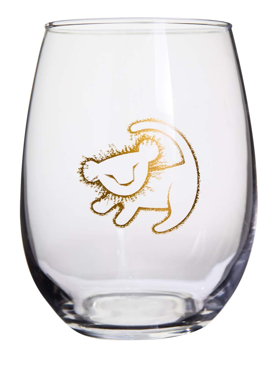 Disney Classics Collectible Stemmless Wine Glass Sets - 16 Ounces - Set of 2 (Lion King)