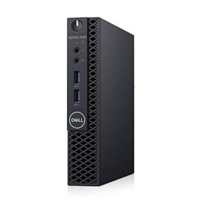 dell op3060mffxkf5k optiplex 3060 xkf5k micro pc with intel core i5-8500t 2.1 ghz hexa-core, 8gb ram, 256gb ssd, windows 10 pro 64-bit