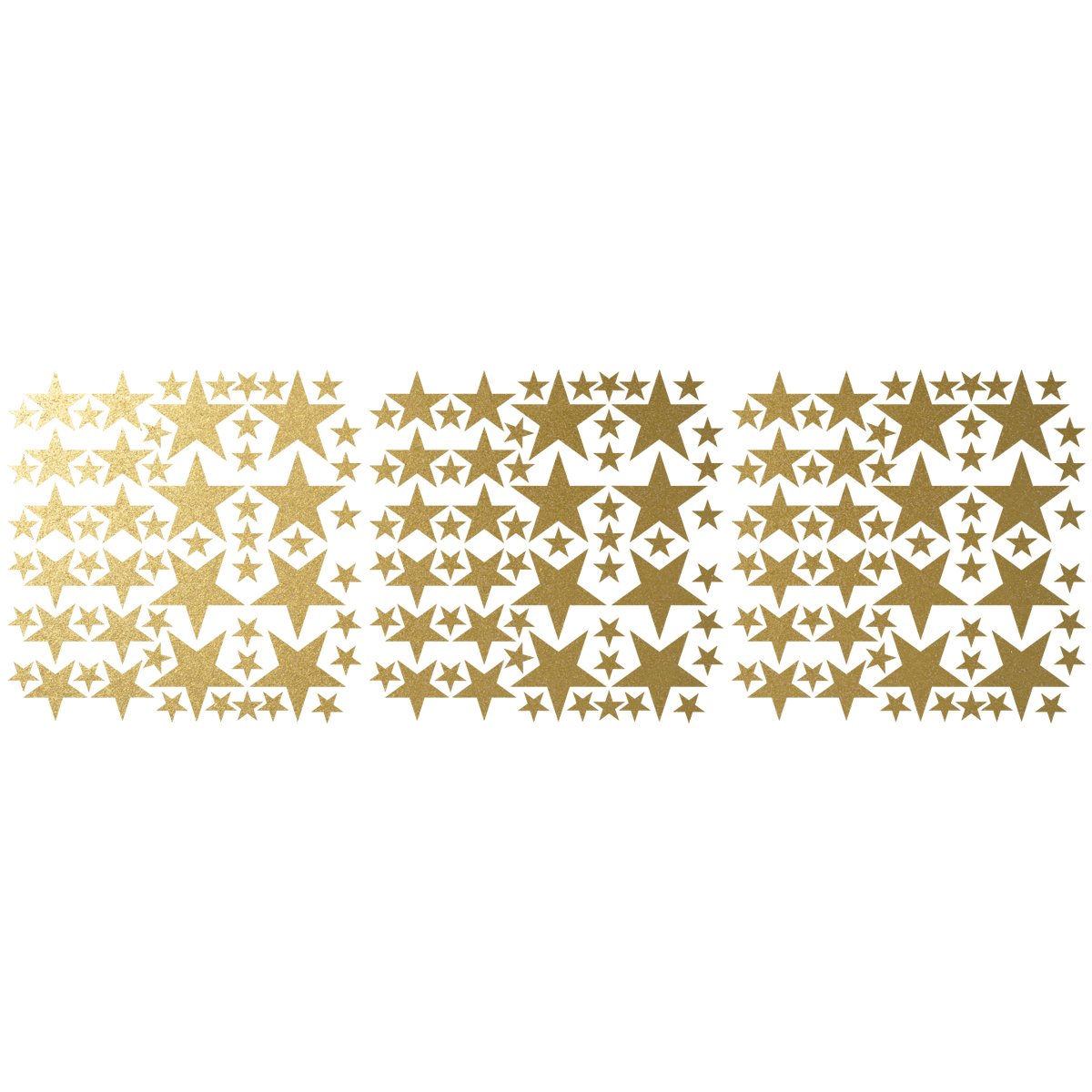 Mozamy Creative Star Wall Decals (189 Count) Gold Star Decals Nursery Decals Removable Peel and Stick Wall Decals, Vintage Gold