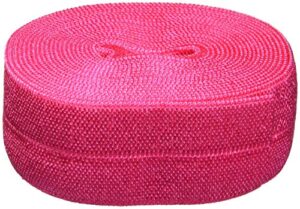 by annie 3/4" x 2 yd. fold-over elastic, lipstick