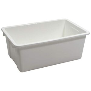 redmon since 1883 11 gallon heavy duty nesta w/lid bins, white