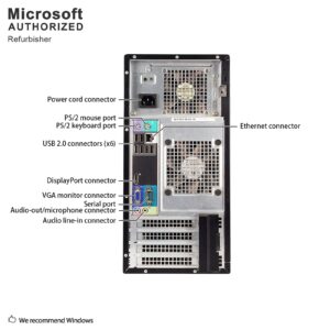 DELL OPTIPLEX 790 TW Desktop Computer,Intel Core I7-2600 up to 3.8G,16G DDR3,2T,DVD,WiFi,HDMI,VGA,DP Port,BT 4.0,Win10Pro64(Renewed)-Multi-Language Support English/Spanish