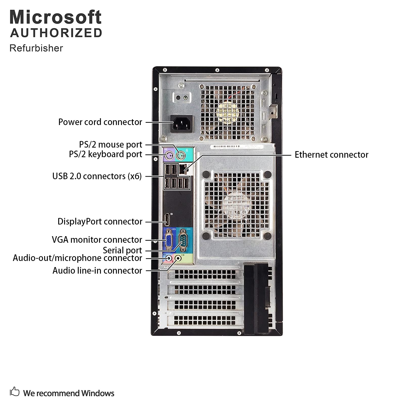 DELL OPTIPLEX 790 TW Desktop Computer,Intel Core I7-2600 up to 3.8G,16G DDR3,2T,DVD,WiFi,HDMI,VGA,DP Port,BT 4.0,Win10Pro64(Renewed)-Multi-Language Support English/Spanish