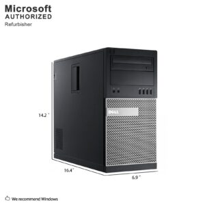 DELL OPTIPLEX 790 TW Desktop Computer,Intel Core I7-2600 up to 3.8G,16G DDR3,2T,DVD,WiFi,HDMI,VGA,DP Port,BT 4.0,Win10Pro64(Renewed)-Multi-Language Support English/Spanish