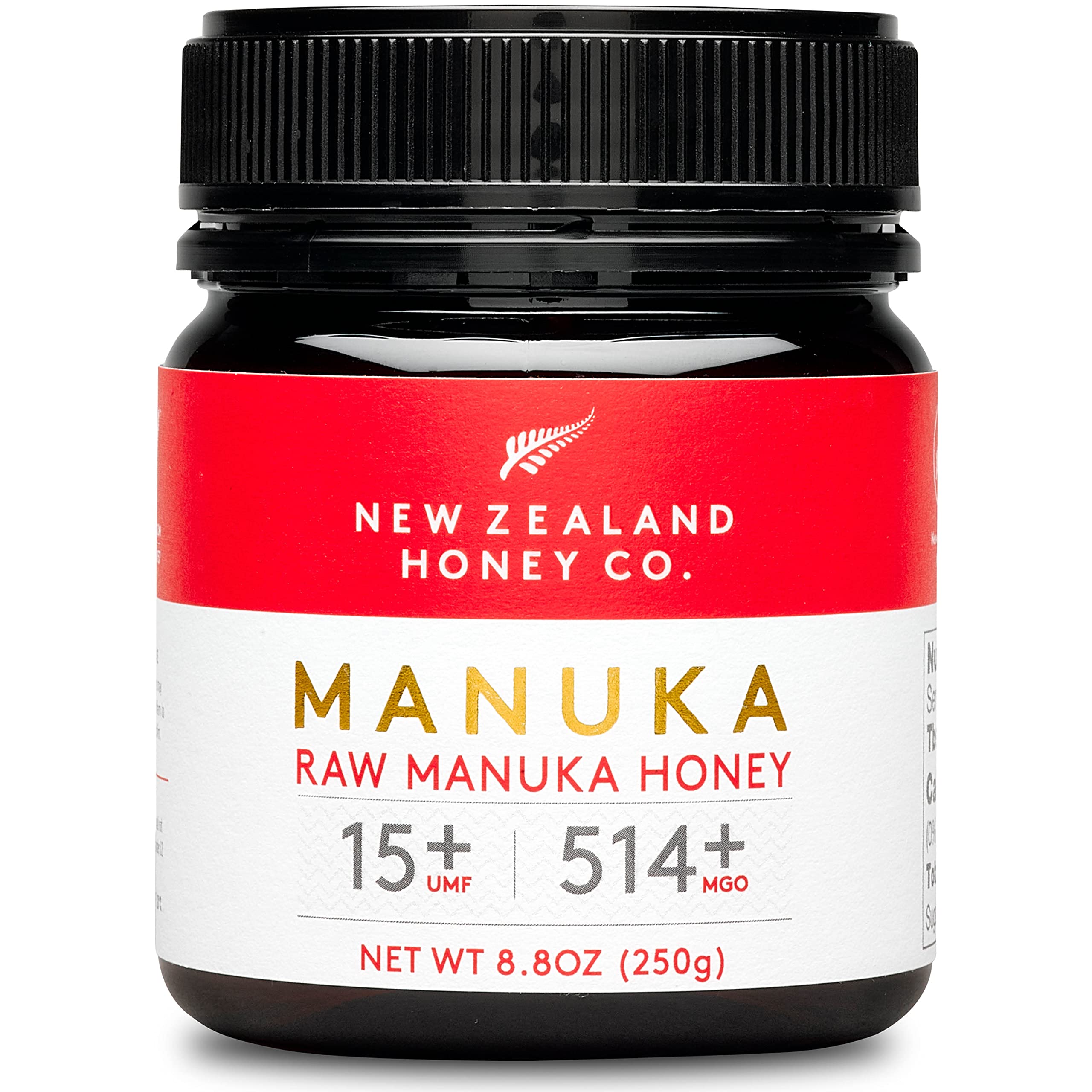 New Zealand Honey Co. Raw Manuka Honey UMF 15+ | MGO 514+, UMF Certified / 8.8oz