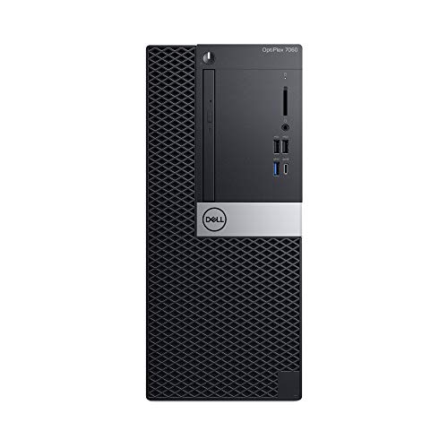 Dell OP7060MTW9M7T OptiPlex 7060 Desktop Computer with Intel Core i7-8700 3.2 GHz Hexa-core, 8GB DRAM, 1TB HDD