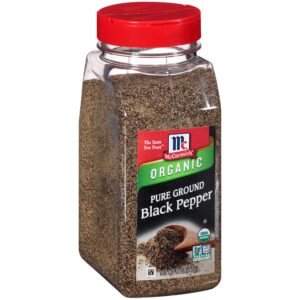 mccormick organic pure ground black pepper, 12 oz