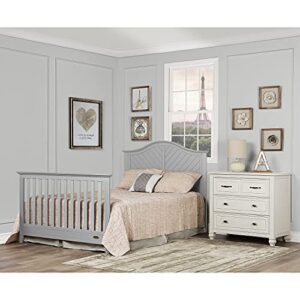 Dream On Me Ella 5-in-1 Full Size Convertible Crib in Pebble Grey, Greenguard Gold Certified