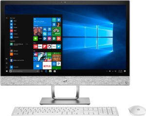 hp pavilion 24-r114 aio - 23.8" fhd touch - core i5-8400t - 12gb memory - 2tb hdd - white