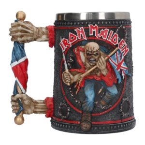 nemesis now iron maiden tankard mug 14cm black, 600 milliliters