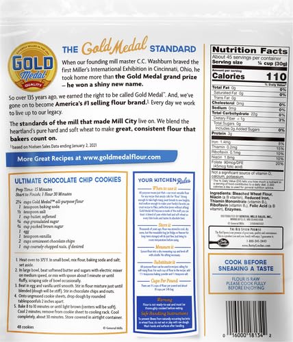 Gold Medal Flour All-Purpose, 3 lb Resealable Bag